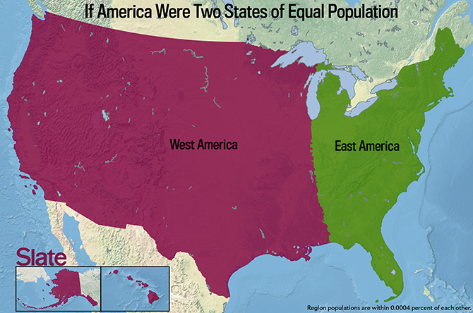 If every U.S. state had the same population, what would the map of ...