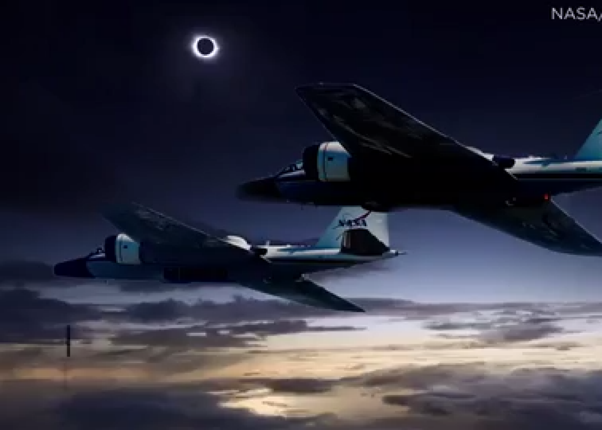 To study August’s solar eclipse, NASA jets will chase the moon shadow.