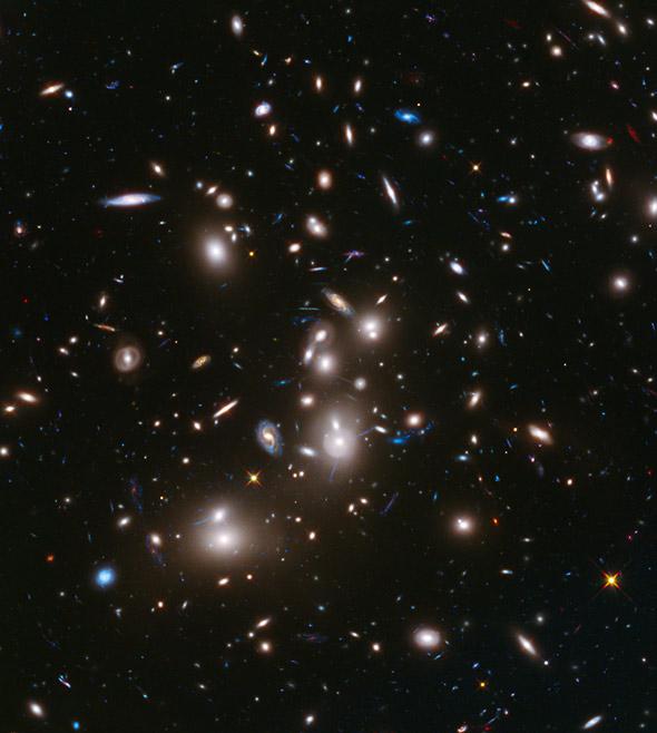 Pandora's Cluster: Hubble image reveals thousands of galaxies.