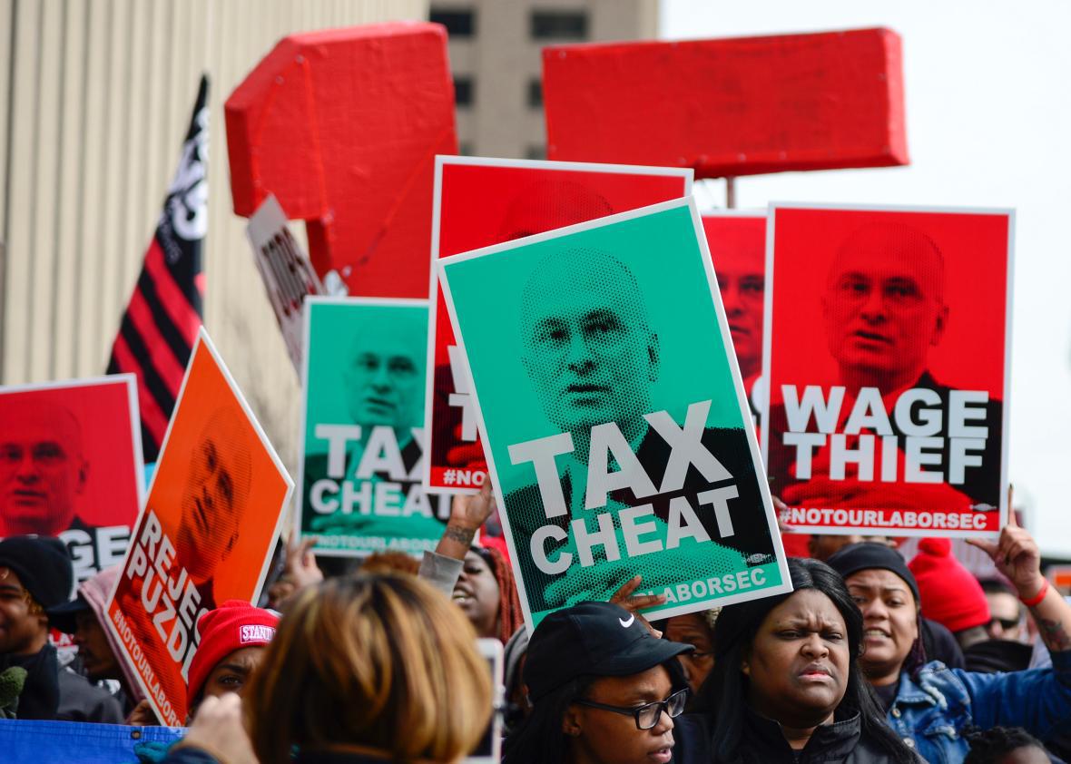 Sinking Andrew Puzder isn’t that great a victory for Democrats.