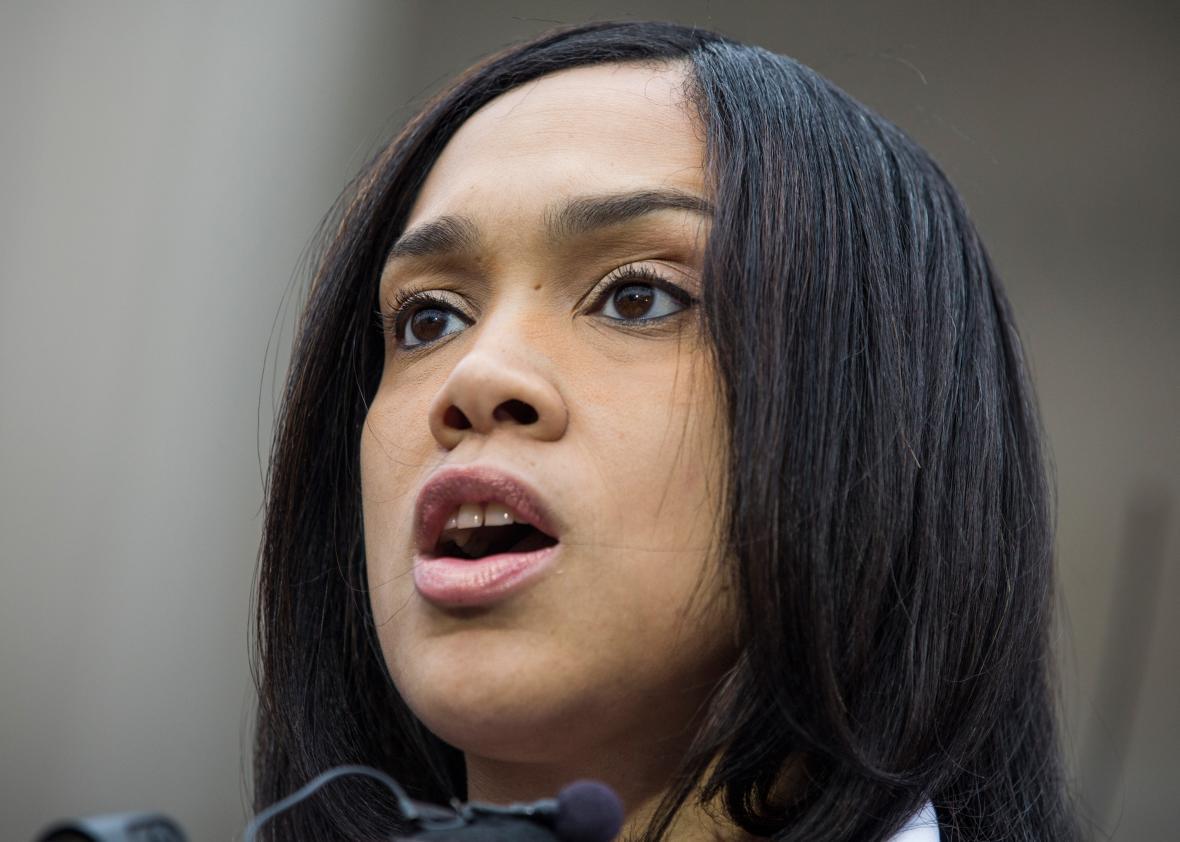 Baltimore police shooting: Marilyn Mosby announces attempted murder ...