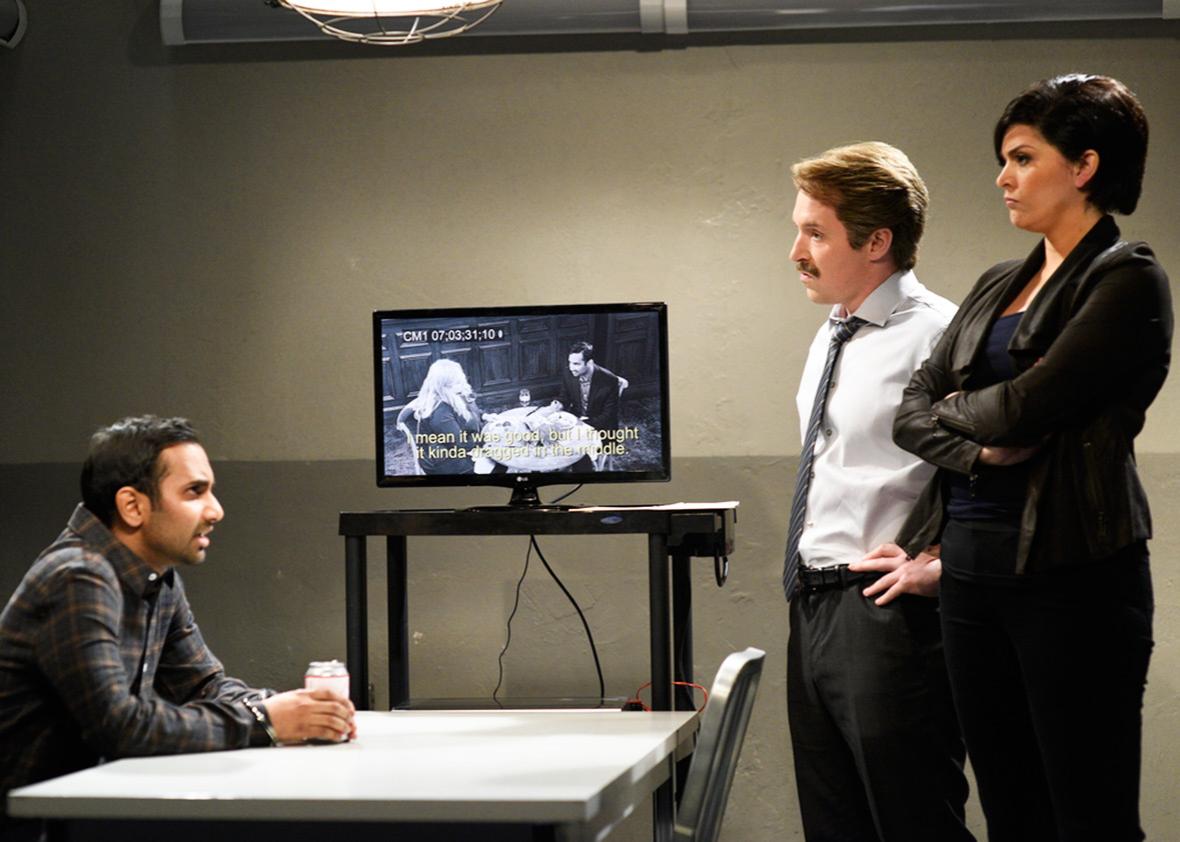 Beck Bennett and Cecily Strong play taste police on SNL.