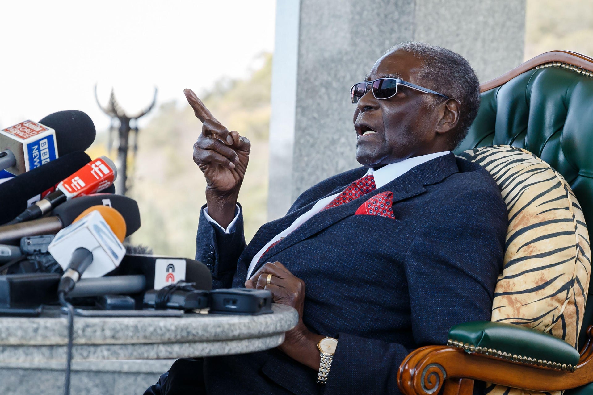 Zimbabwe's independence leader and dictator Robert Mugabe dies at age 95.