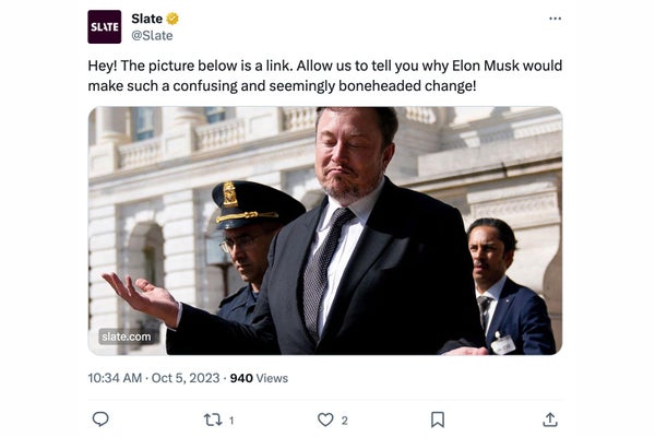 Twitter/X dropped headlines on news links. Why is Elon Musk vandalizing ...
