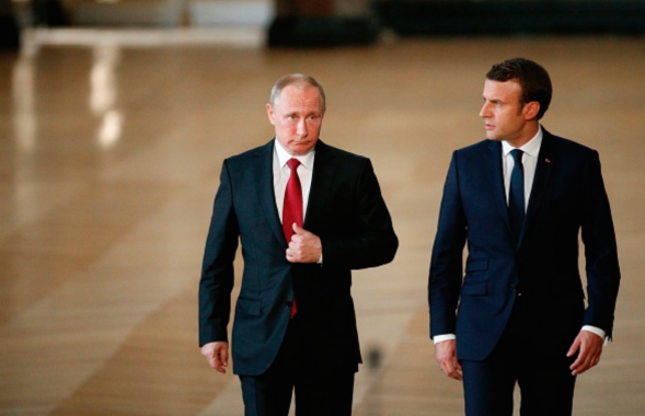 French President Marcon calls out Putin during summit, like American ...
