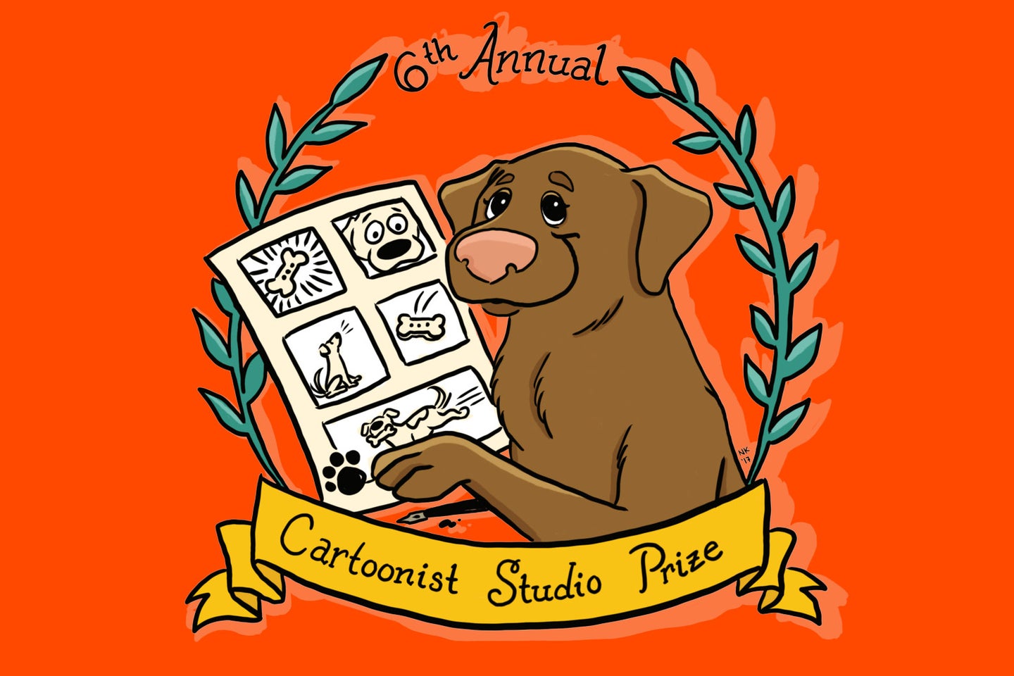 Cartoonist Studio Prize 2018 winners: Keren Katz and Michael DeForge.