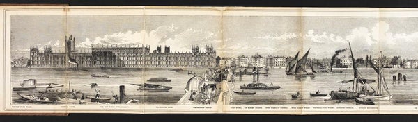 River Thames panorama history: Image of 19th-century London.
