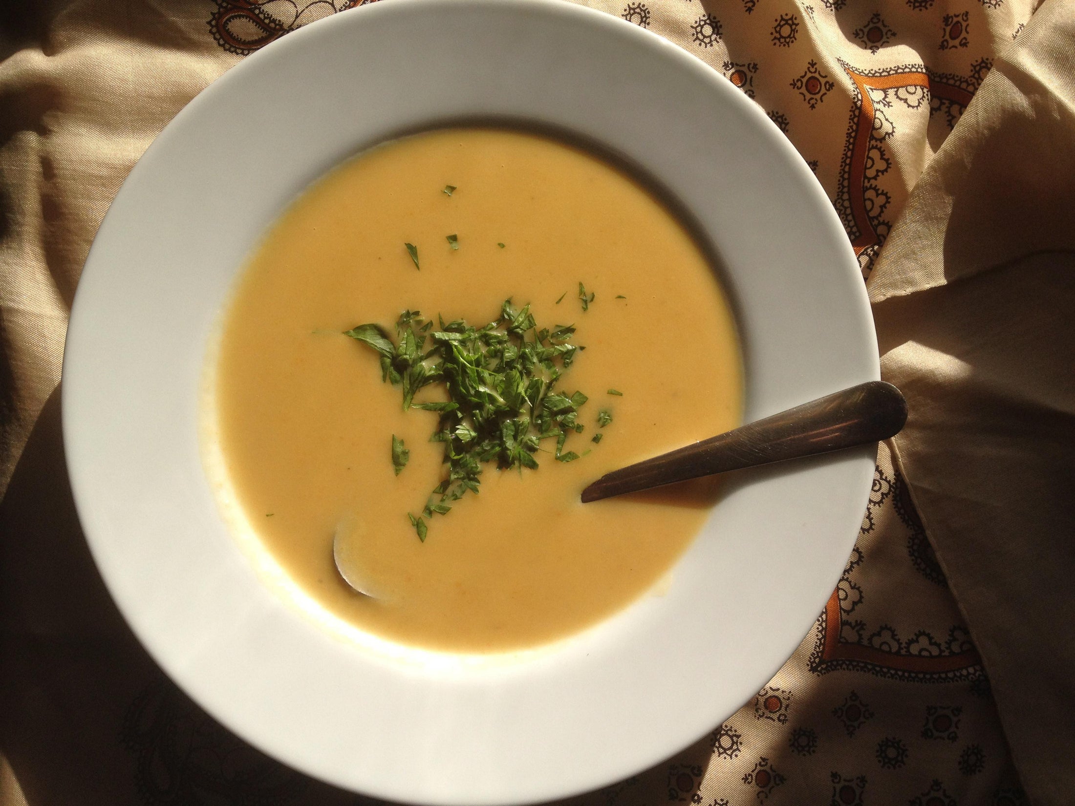 Potato-leek soup recipe with caramelized leeks and homemade stock