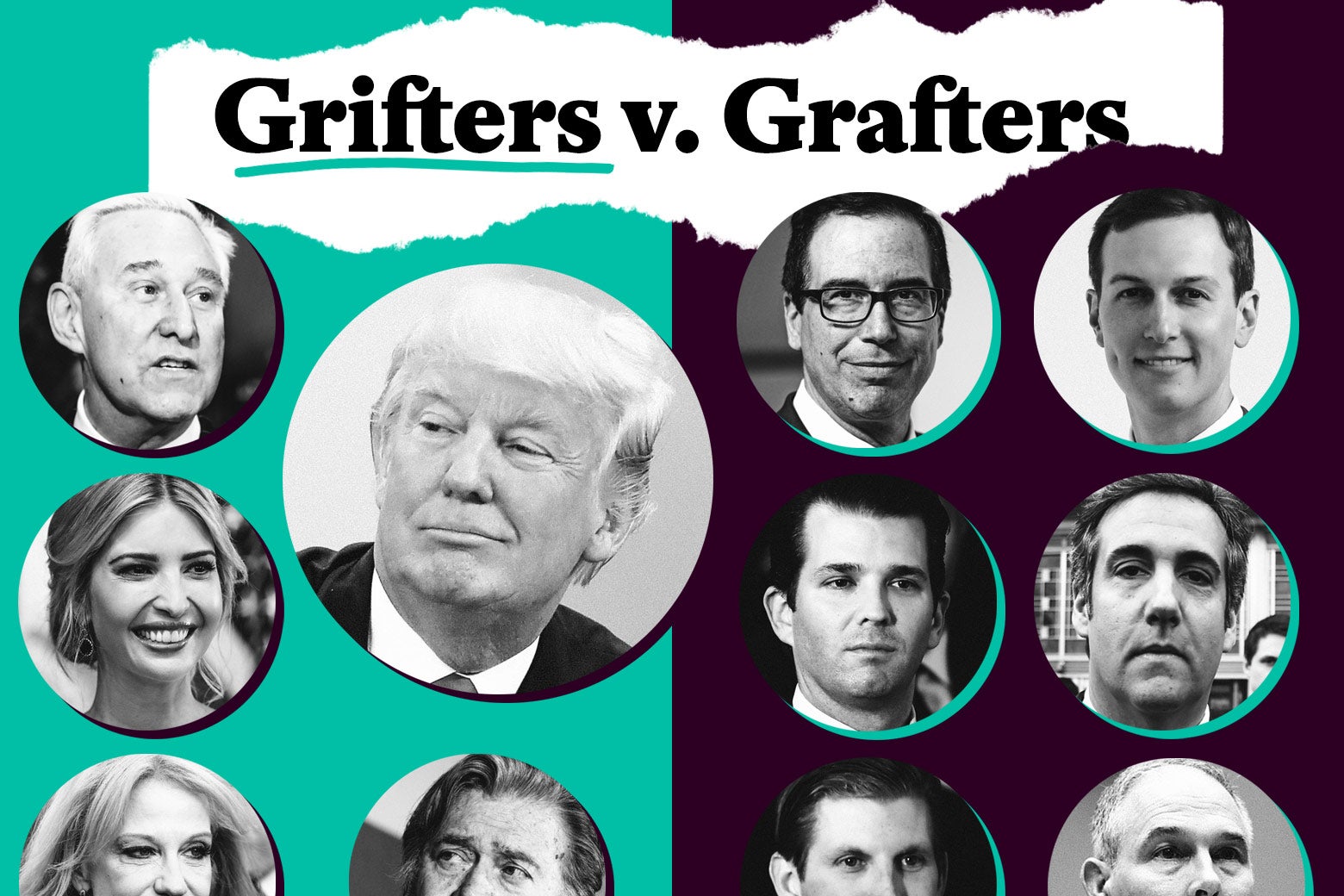 Trump’s White House can be divided into grifters and grafters.