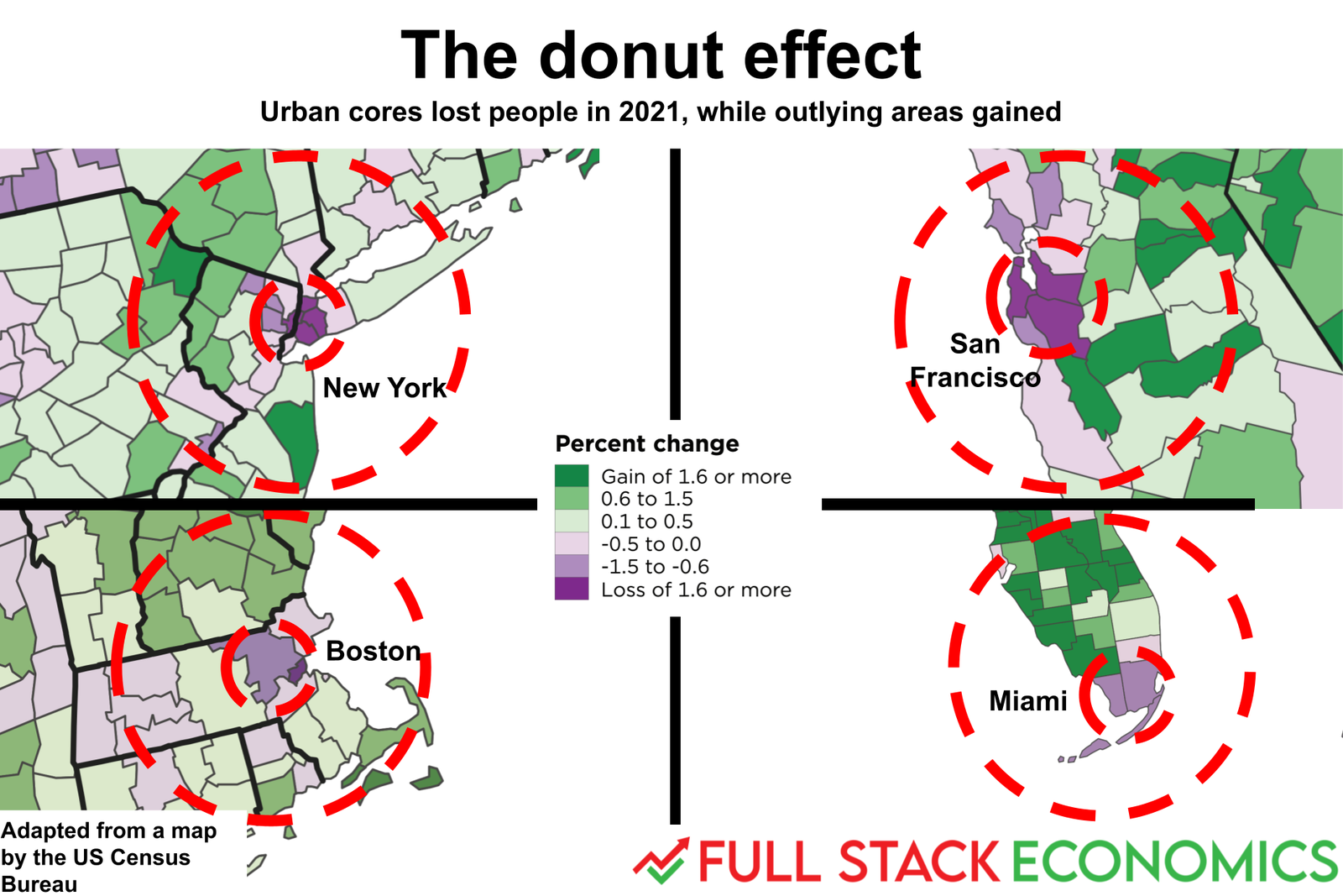 The donut effect: How the pandemic hollowed out America’s biggest cities