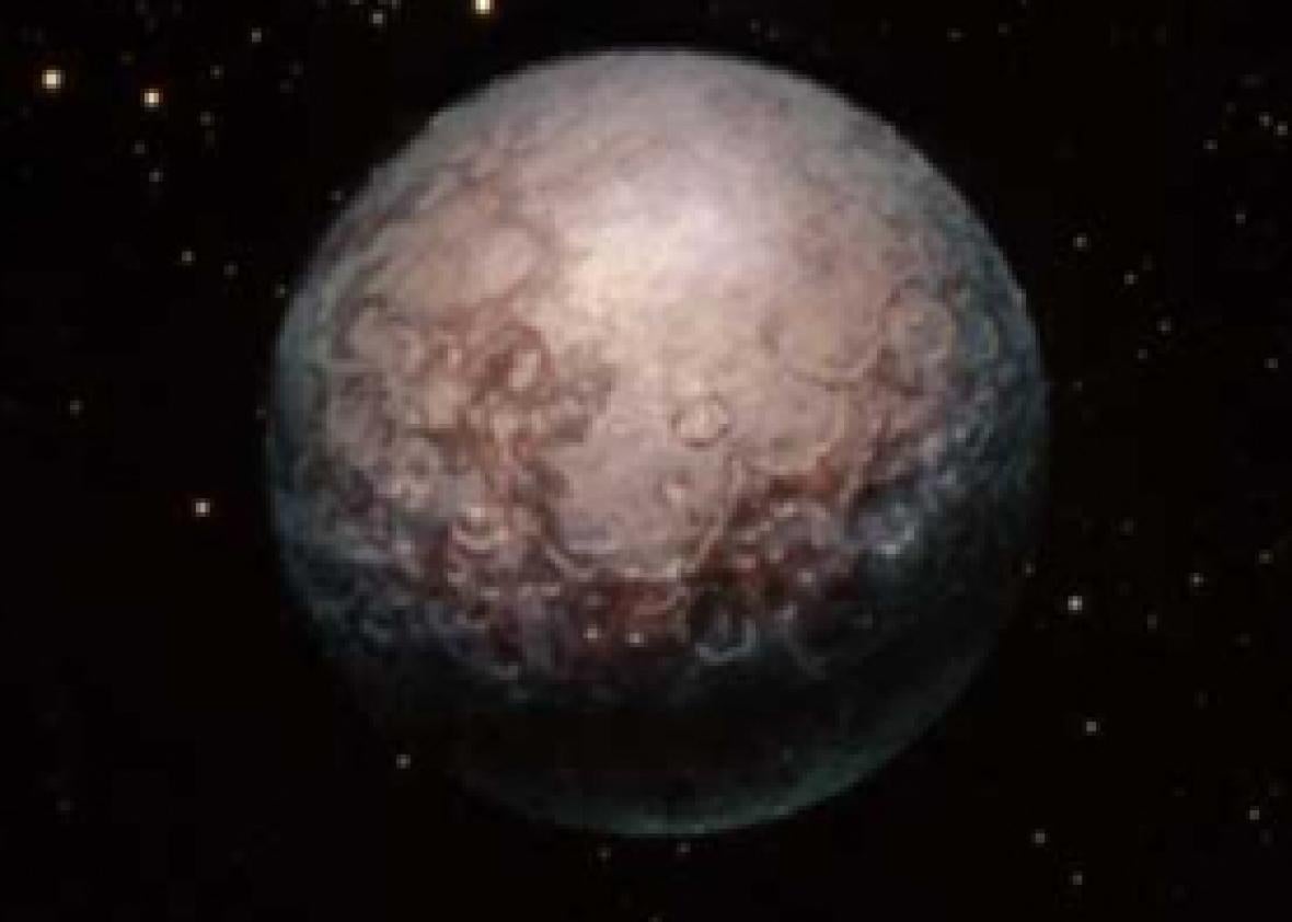 Art: Pluto's features predicted in 1979.