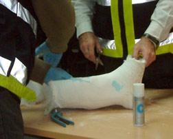 What's the best way to break your own leg?