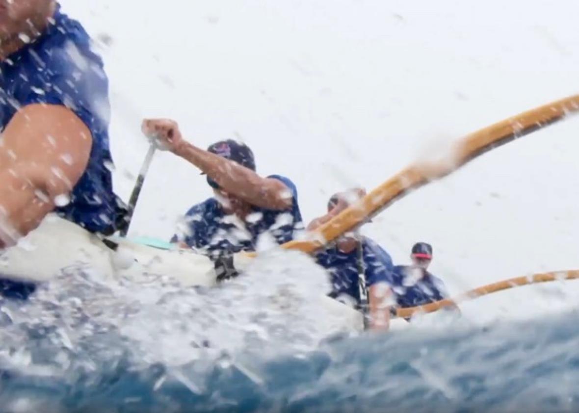Red Bull outrigger canoe team trains in Hawaii for Red Bull Heavy Water ...