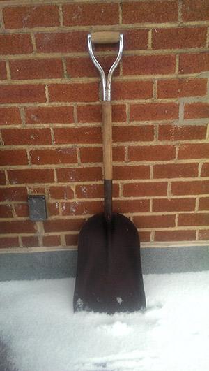 The world’s best snow shovel is an old-fashioned steel coal shovel.