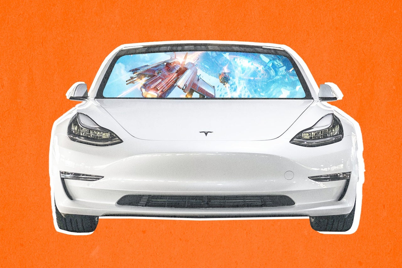 Tesla's video games: I played them while driving and yup, it's dangerous.