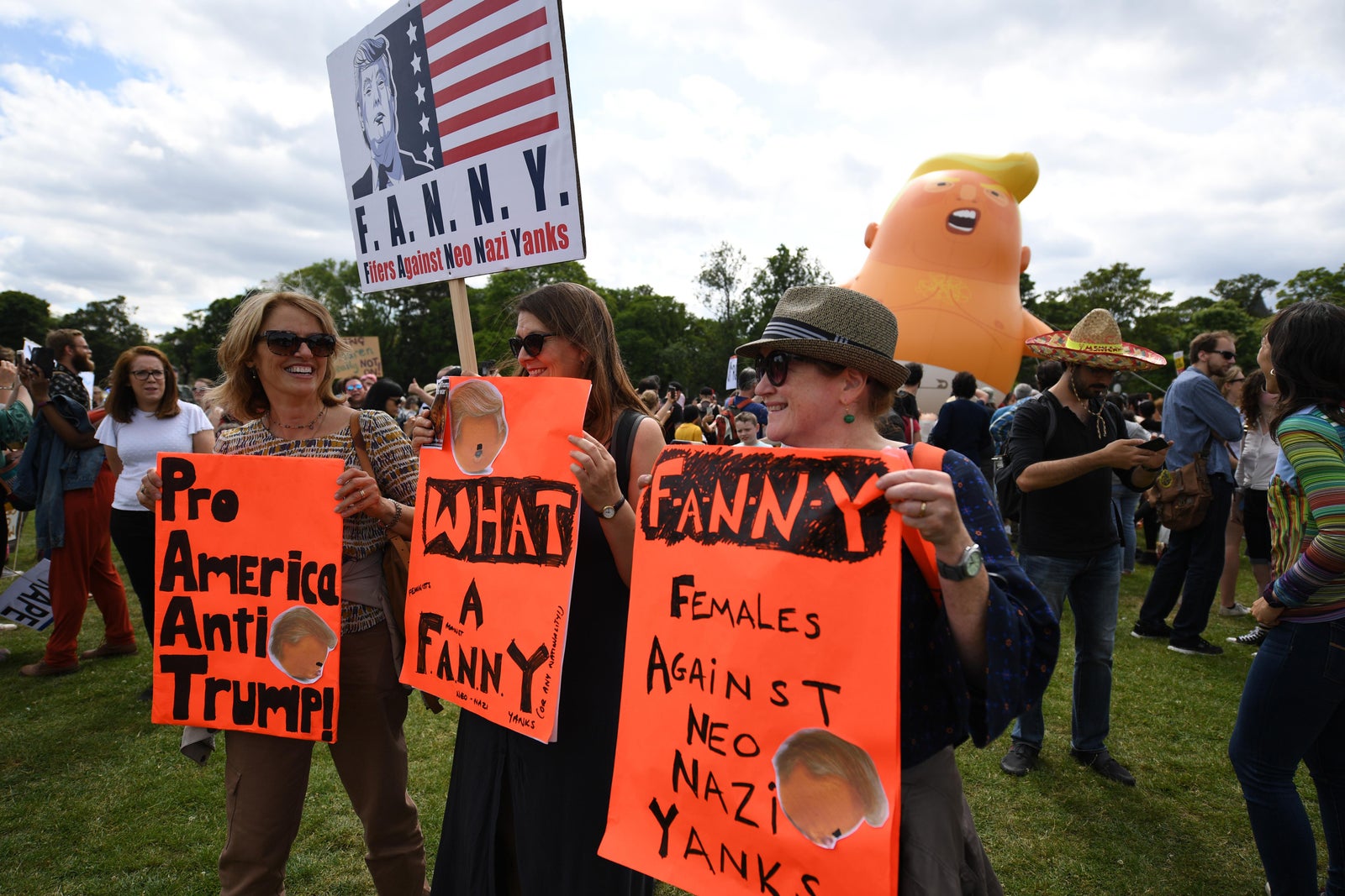 The best signs from the anti-Trump protests in Scotland.