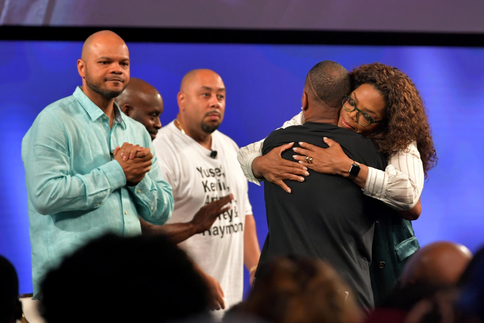 Oprah Winfrey interviews the Central Park Five for a new Netflix special.