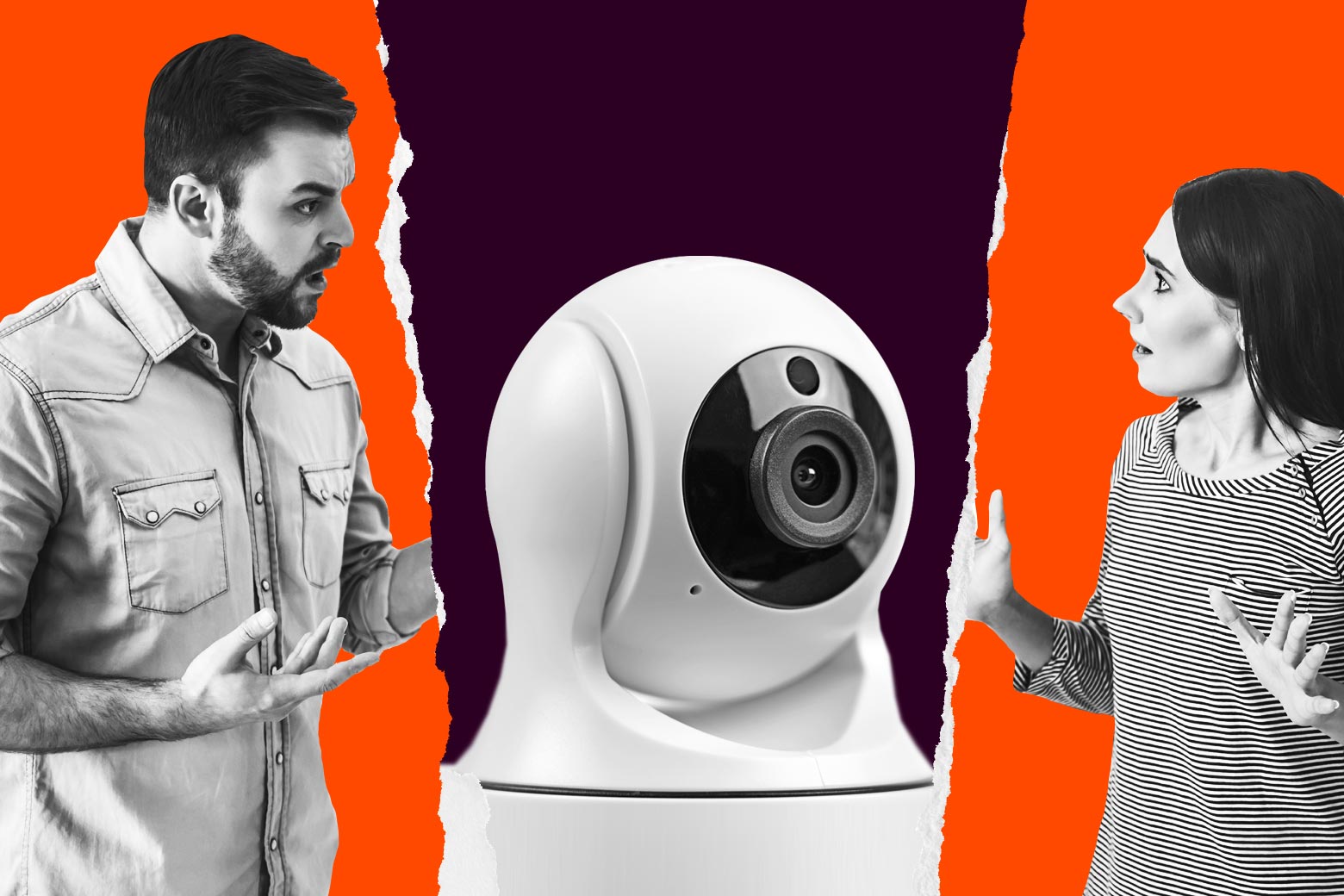 When couples can’t agree on surveillance in the home.