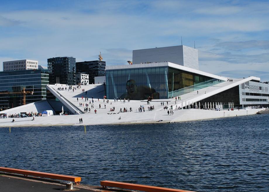 Oslo Opera House by Snøhetta’s design was inspired by Norwegian glaciers.