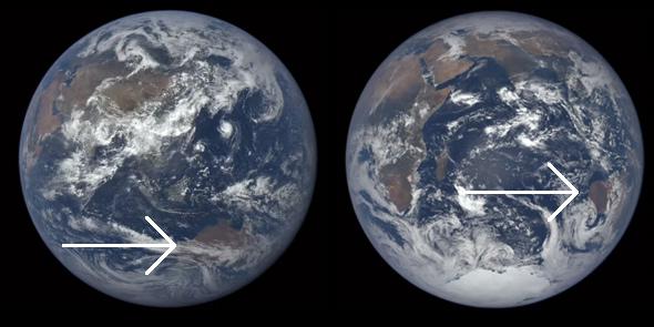 EPIC time-lapse animation of the Earth spinning over a single year.