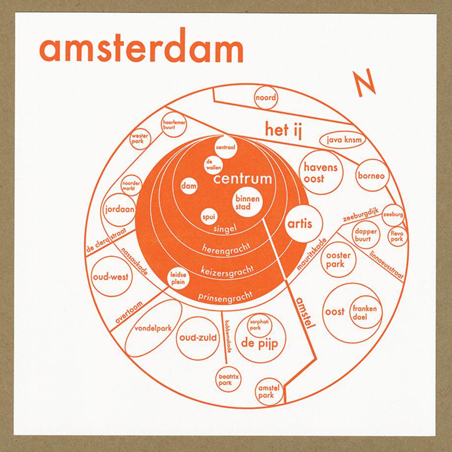 Circular city maps: Archie Archambault designs minimalist city maps ...