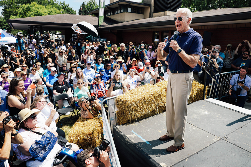 Joe Biden gaffes his way through Iowa.