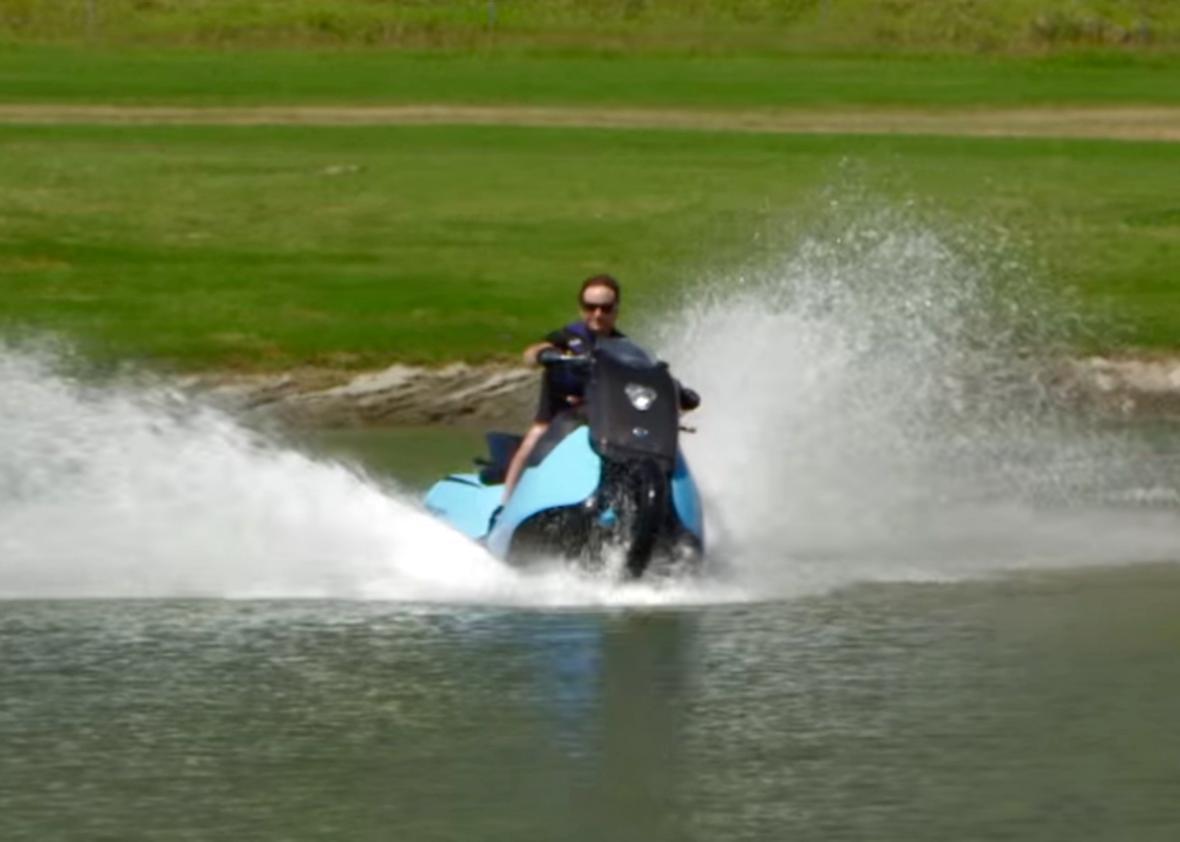 Biski motorbike-personal watercraft hybrid is under development (VIDEO).