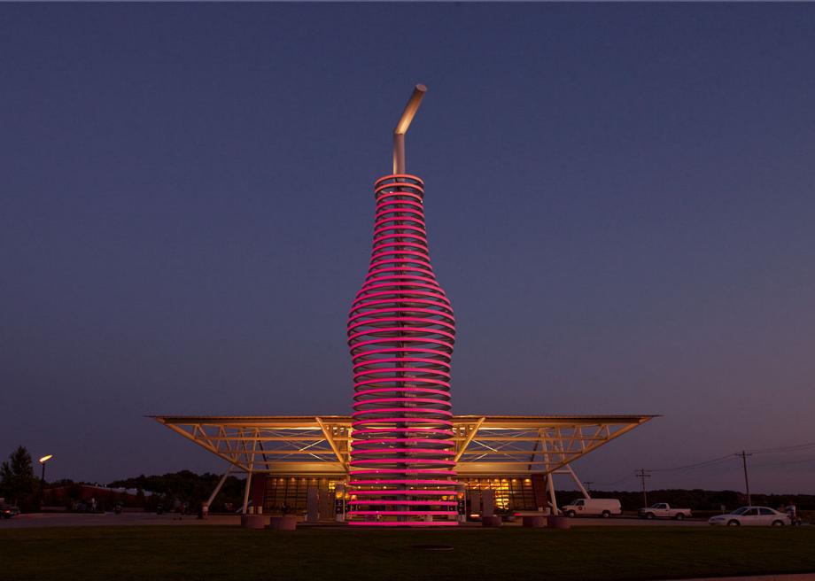 Pops in Arcadia, Oklahoma, looks like a roadside attraction from the ...