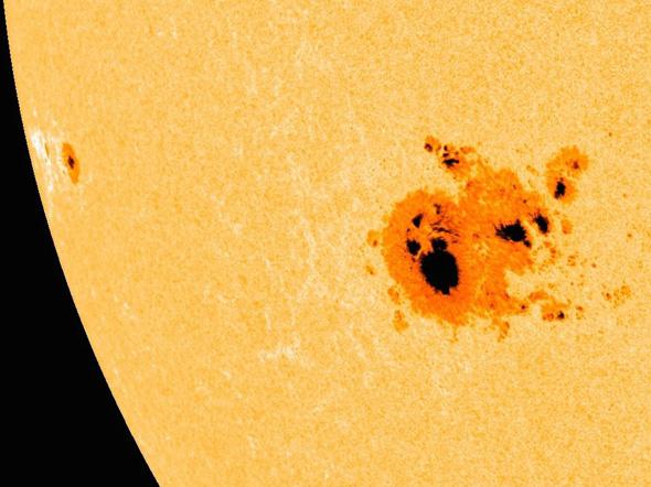 AR 2192: Huge sunspot in time for an eclipse.