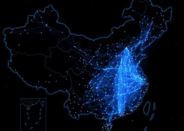 A Map of the world’s largest human migration: China's Spring Festivall.