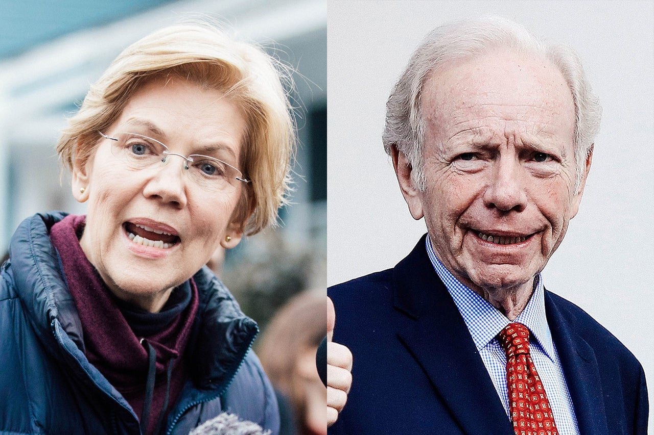 Elizabeth Warren, Joe Lieberman lobbying diss.