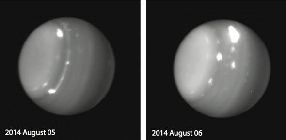 Uranus storms: Biggest weather systems seen from Earth.