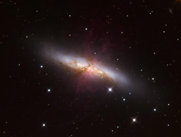 Supernova: Adam Block photo of the exploding star in M82.