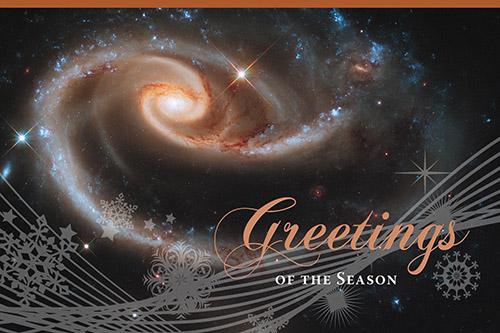 Holiday gifts: Hubble space cards and astronomy calendars.