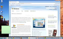 A preview of Microsoft Windows 7.