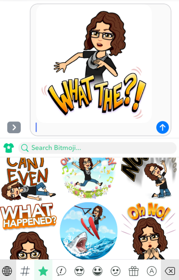 My Bitmoji is horrified by the election of Donald Trump.