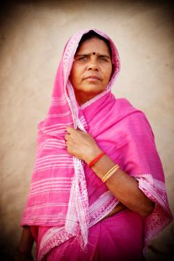 Sampat Pal, head of India’s vigilante pink sari revolution.