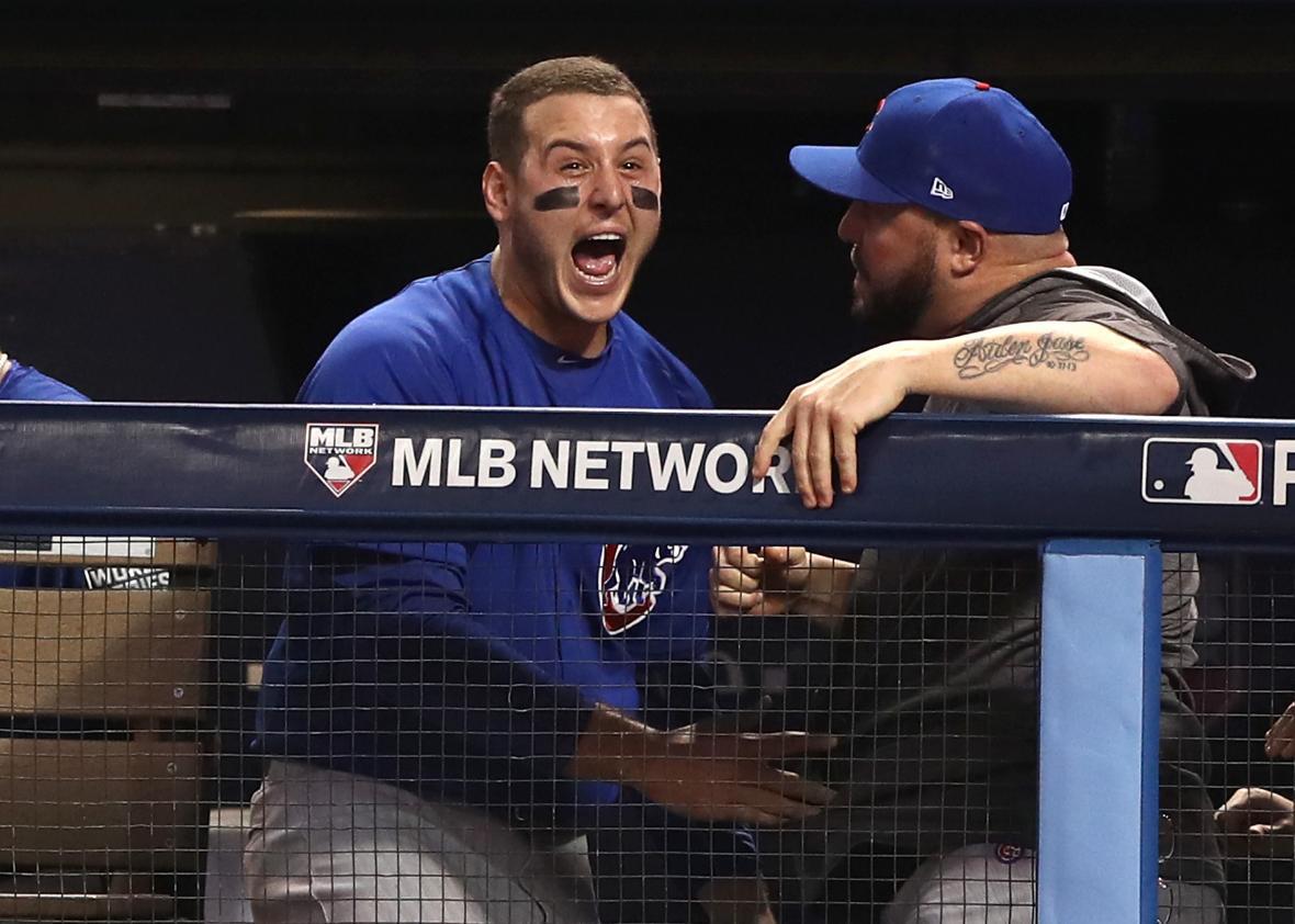 Anthony Rizzo says he's in a "glass case of emotion."