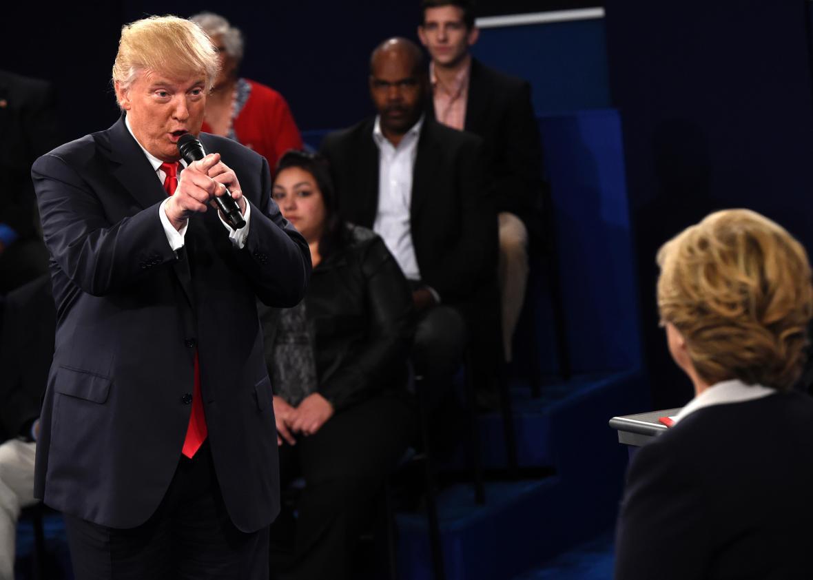 In debate, Hillary Clinton speaks of “Trump Effect” in K–12 schools.