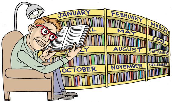 New Year’s resolutions: Reading a book every day.