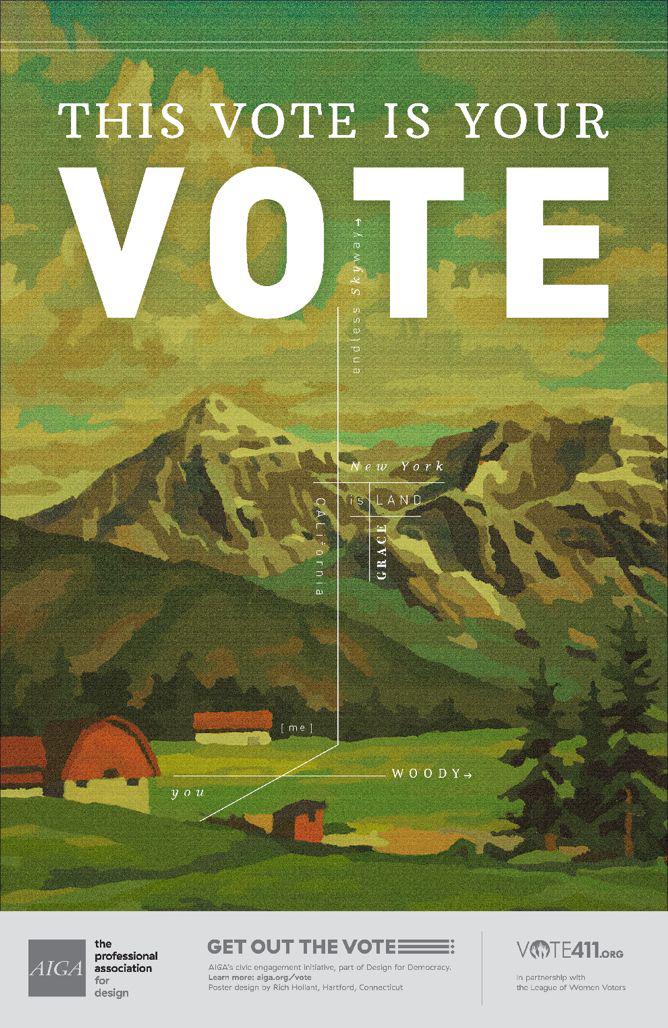 AIGA’s Get Out the Vote campaign features free downloadable posters ...