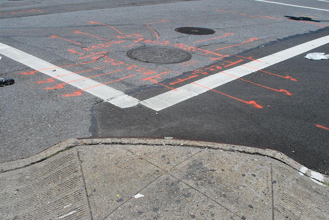 Orange markings on NYC sidewalks: Ingrid Burrington’s Seeing Networks ...