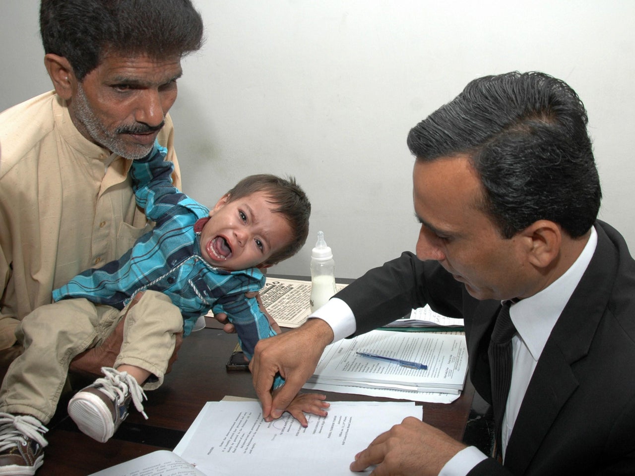 Mohammed Musa: Nine-month-old boy accused of murder in Pakistan.