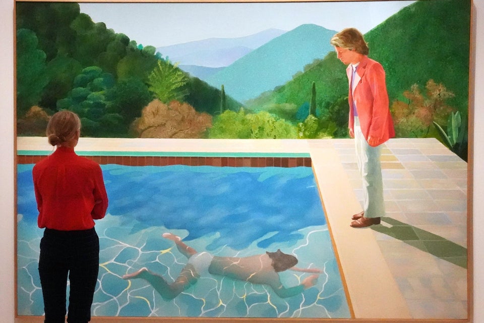 David Hockney painting “Portrait of an Artist (Pool with Two Figures ...