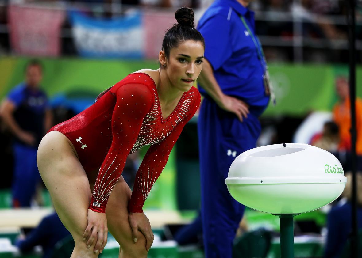 The leotards from Simone Biles' and Aly Raisman's individual all-around ...