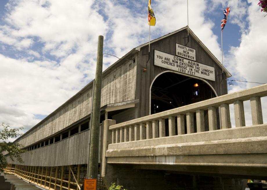 Canada's Hartland Bridge, the world's longest covered bridge, is a ...