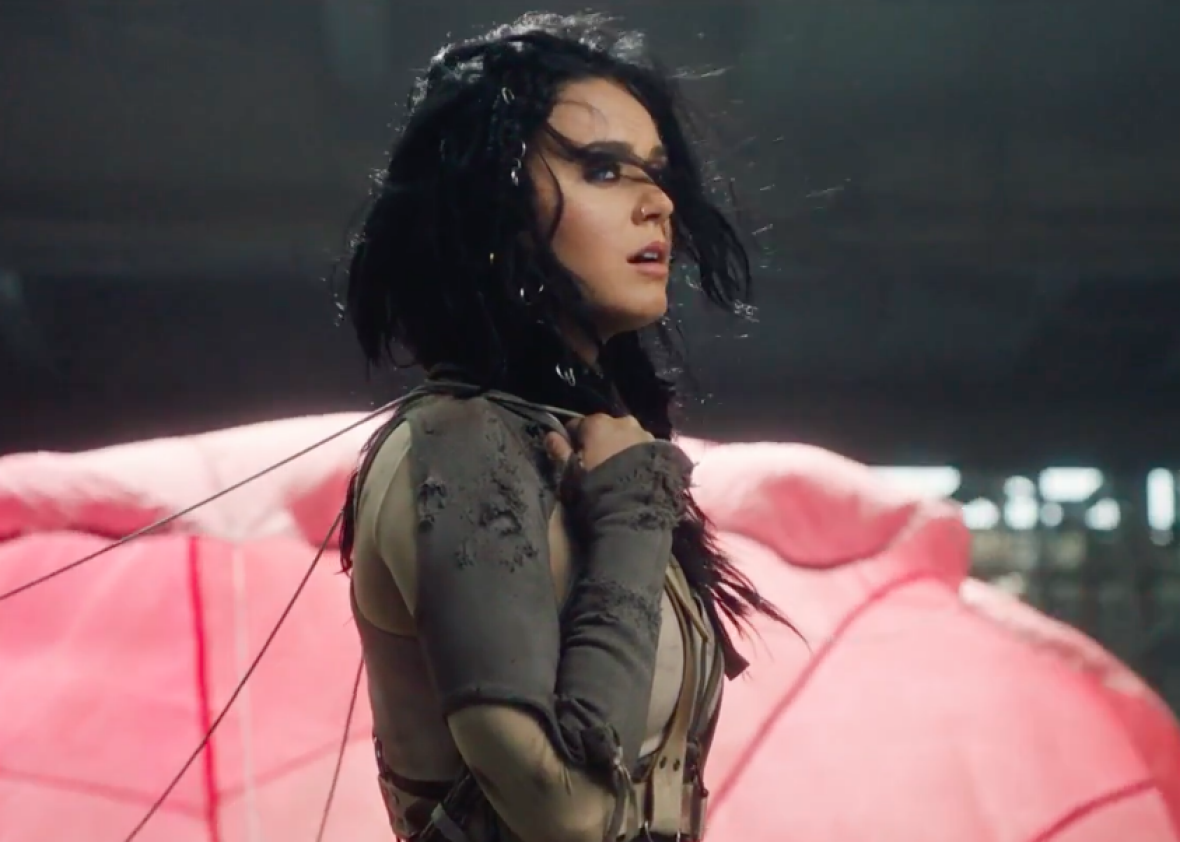 Katy Perry music video for Olympic anthem "Rise" features a pink ...