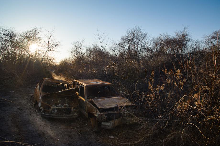 Liminal spaces: Photographs of areas where city meets nature.