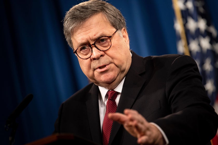 William Barr press conference: The news media were “relentless.”