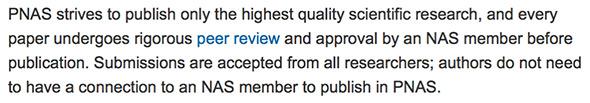 PNAS updated its self-description, in a great way.